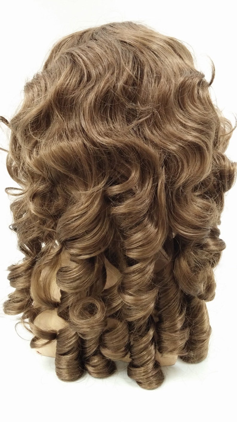 Mens Light Brown Curly Colonial Costume Wig. 1700s Style - Etsy