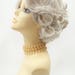 Lace Front Short White Gray Retro Curly Heat Resistant Wig Doris Day ...
