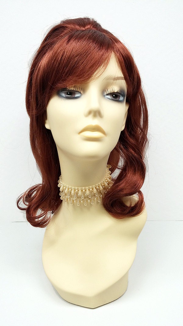 Long 17 Inch Red Beehive Costume Wig Peg Bundy Style Wig - Etsy
