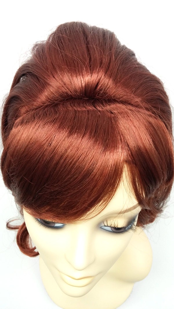 Long 17 Inch Red Beehive Costume Wig Peg Bundy Style Wig - Etsy