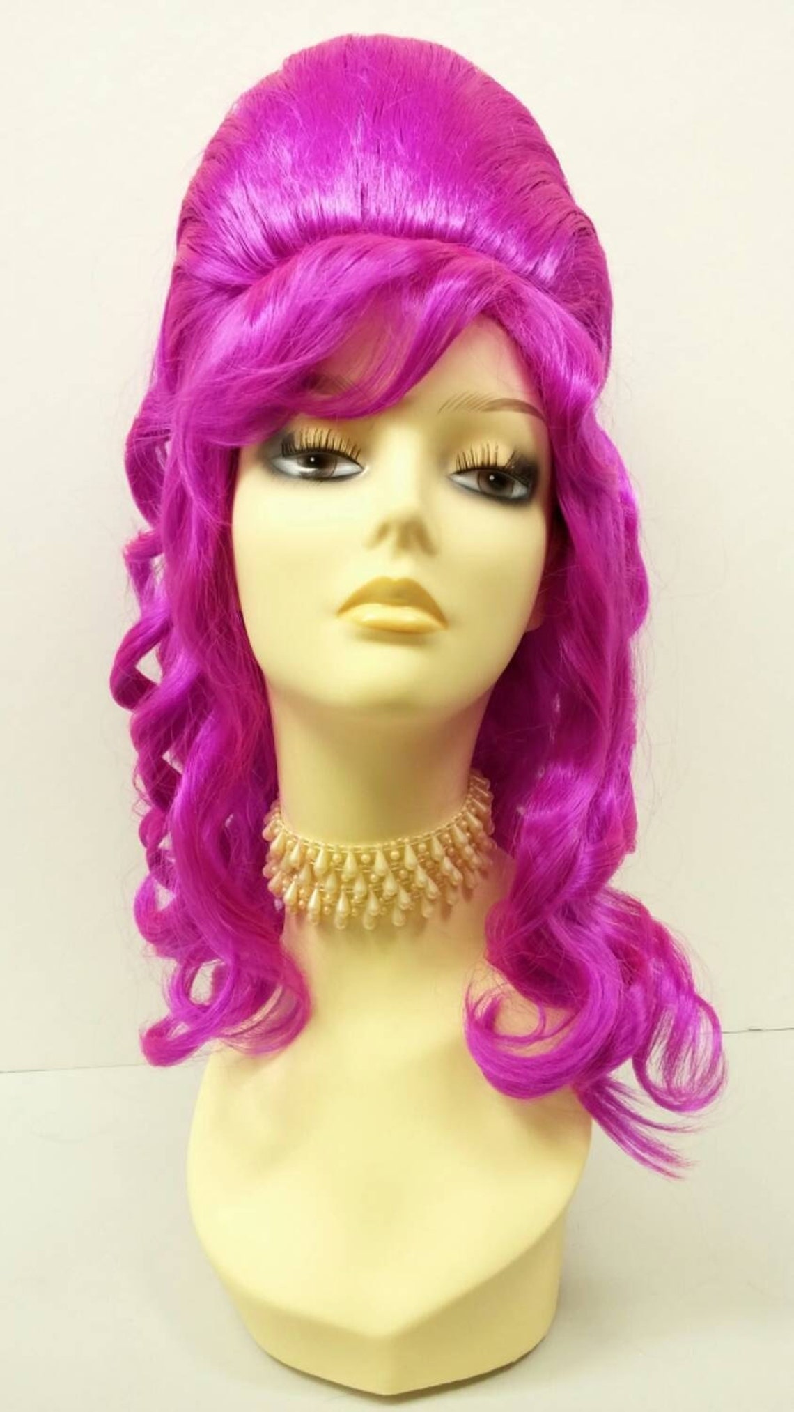 Magenta Wavy Beehive Costume Wig. 22-147-wvbeehive-magenta - Etsy