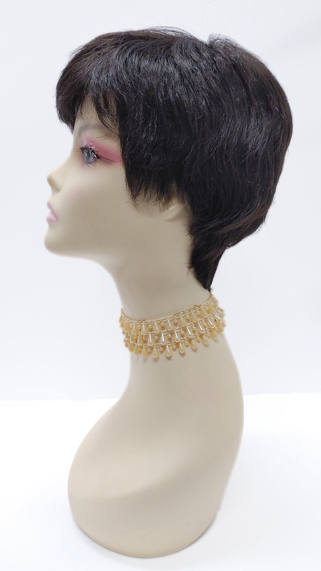 Short Tapered Pixie Cut Dark Brown Synthetic Wig [170-823s-sbeth-4] - Etsy