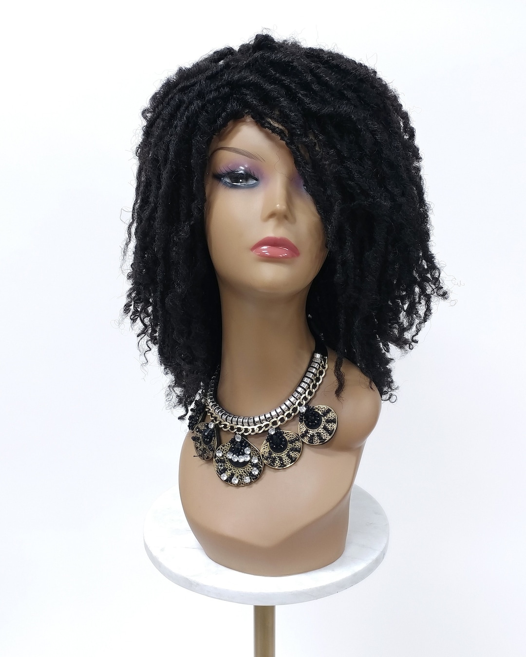 Dreadlocks Style off Black Unisex Mens Womens Synthetic Locs 15 Inch ...