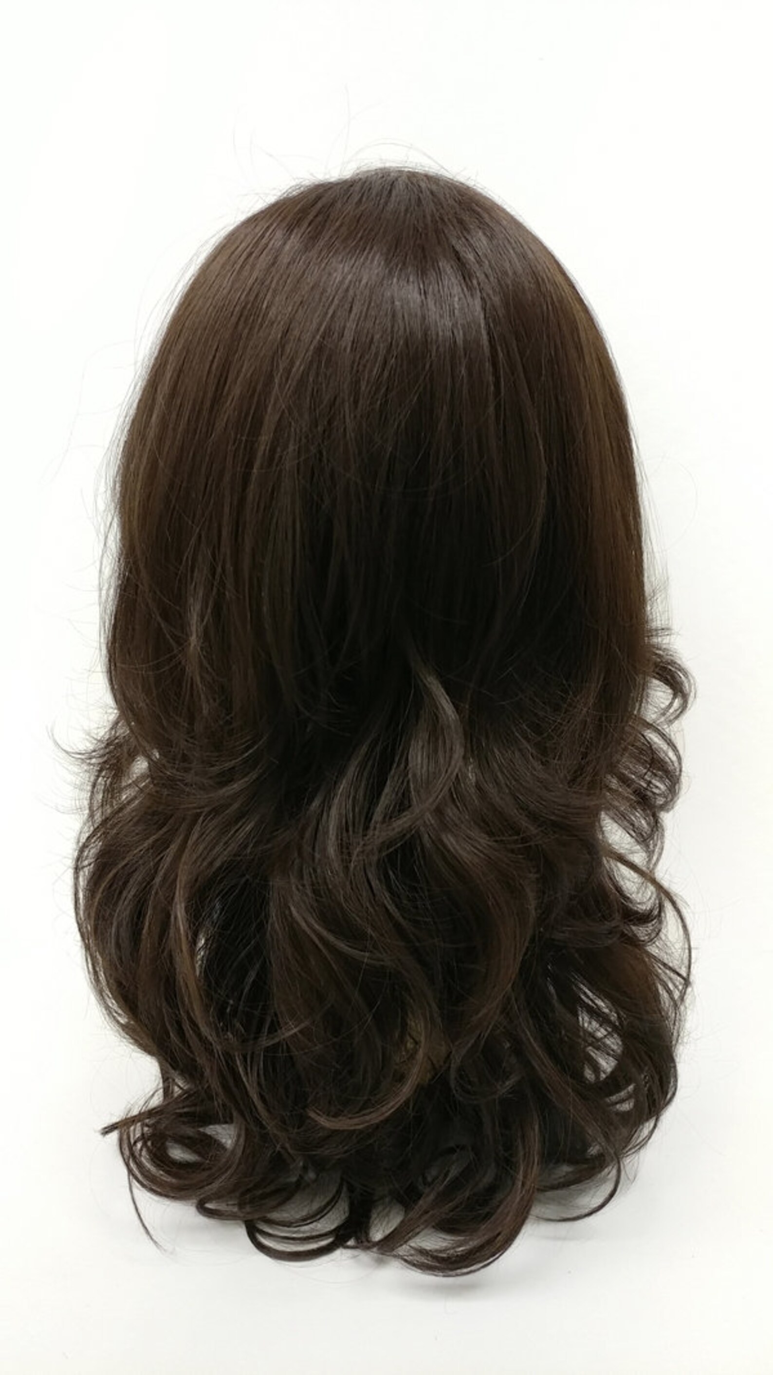 19 Inch Long Wavy Deep Lace Front Dark Brown Heat Resistant | Etsy