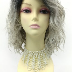 12 Inch Lace Front Light Gray and Light Brown Mix With Dark - Etsy