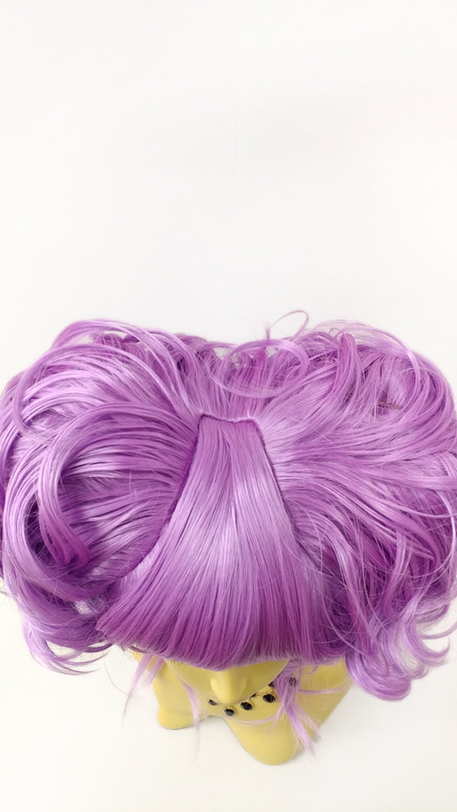 Petite Light Purple Short Double Pouf Poof Wig. Anime Cosplay - Etsy