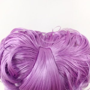 Petite Light Purple Short Double Pouf Poof Wig. Anime Cosplay Wig. Fun ...