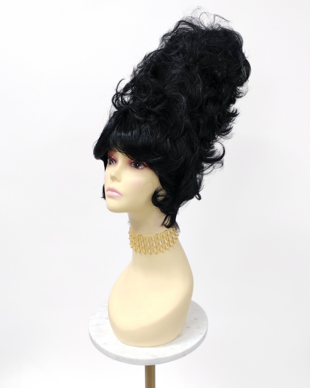 Tall Curly Black Costume Marge Simpson Style Fun Clown Fantasy Wig [49 ...