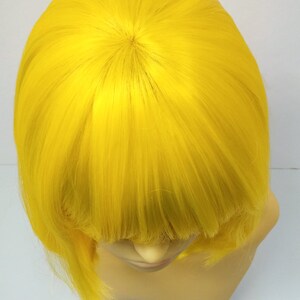 Yellow Short Bob Wig Straight W/ Bangs. Page Boy Wig. [08-47-pageboy ...