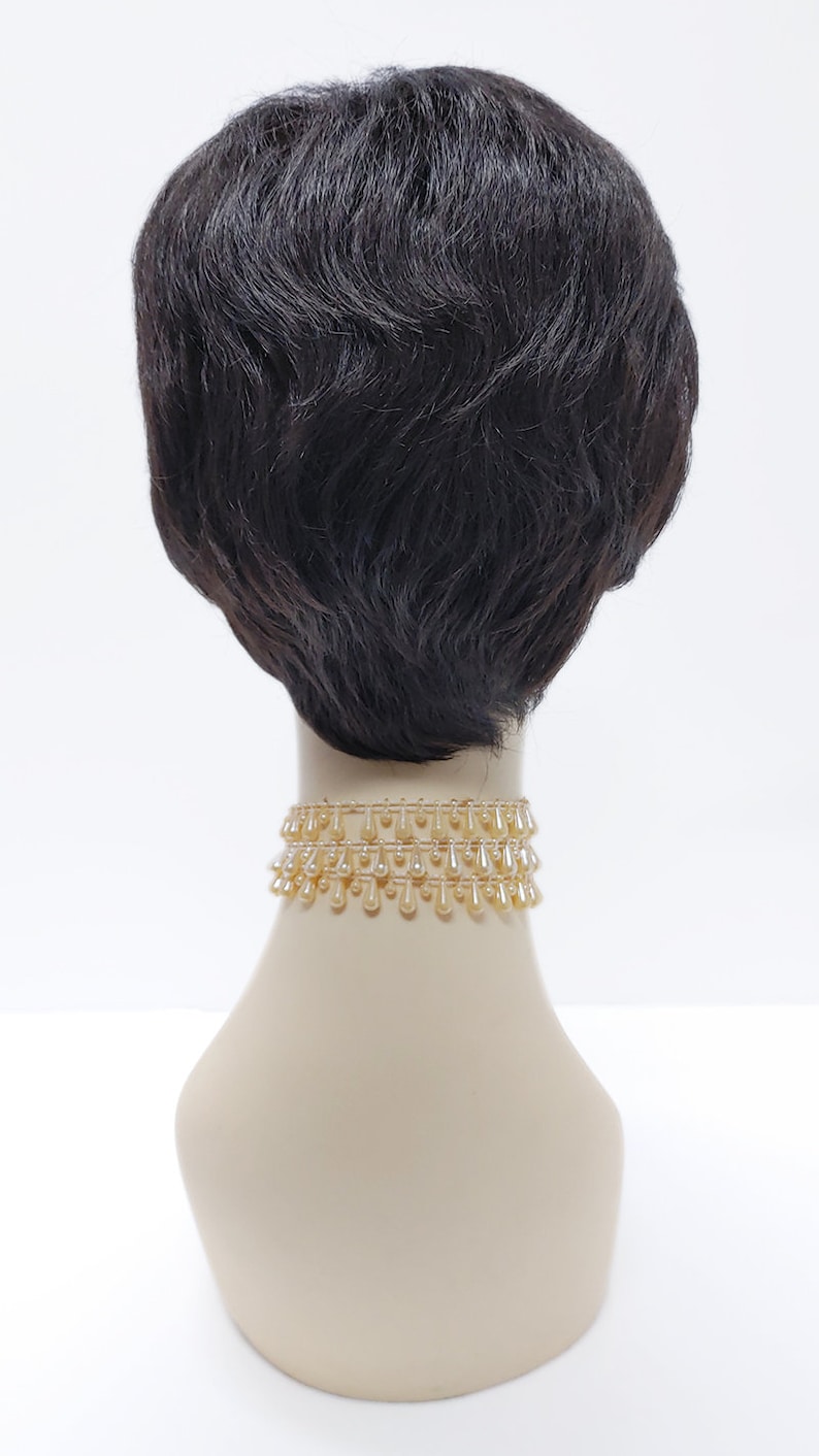 Short Tapered Pixie Cut Dark Brown Synthetic Wig [170-823s-sbeth-4] - Etsy