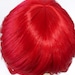 12 Inch Red Shag Style Straight and Layered With Bangs Anime Costume ...
