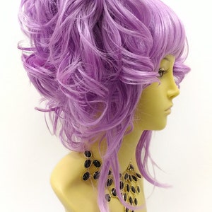 Petite Light Purple Short Double Pouf Poof Wig. Anime Cosplay Wig. Fun ...