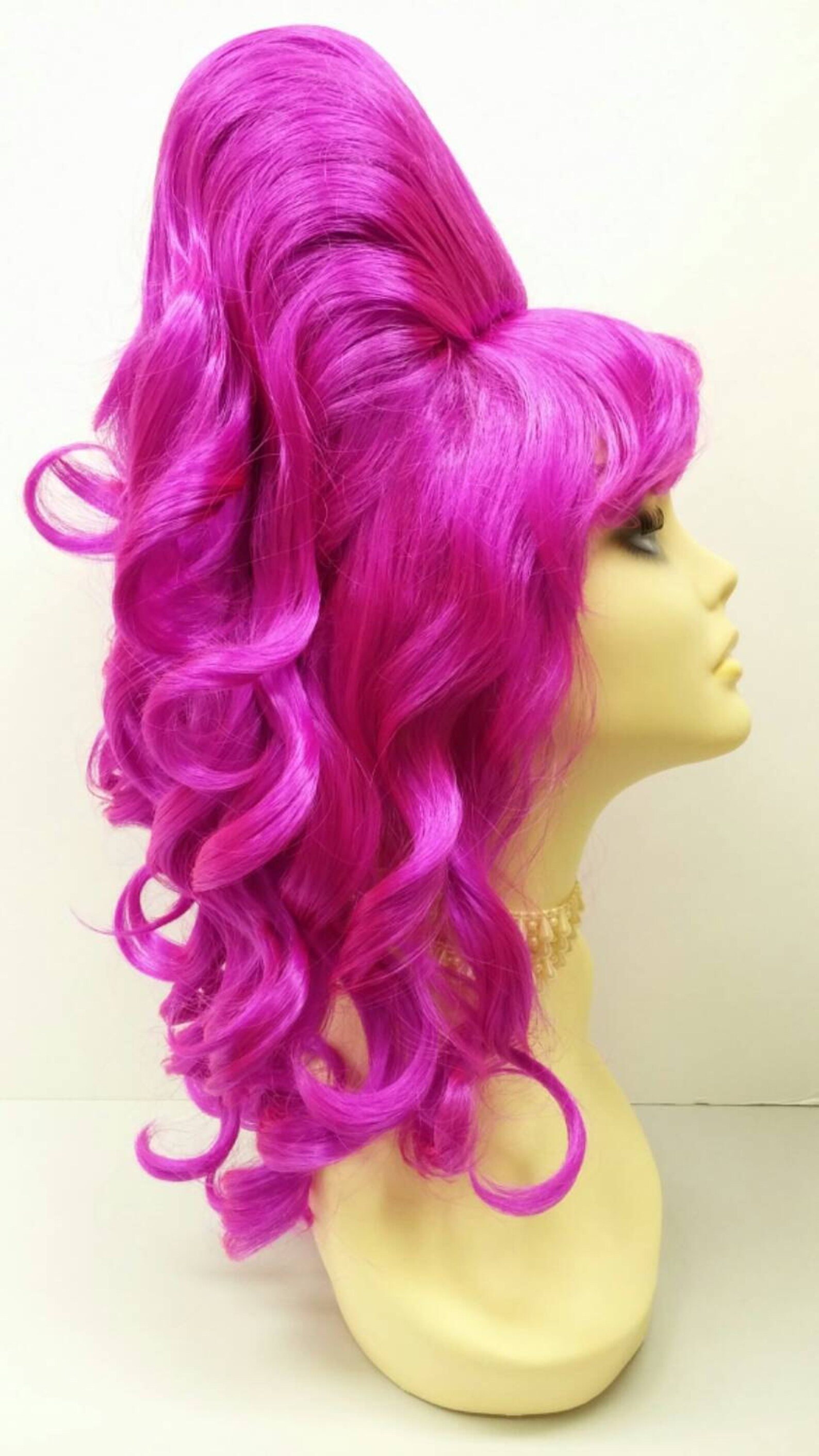 Magenta Wavy Beehive Costume Wig. 22-147-wvbeehive-magenta | Etsy