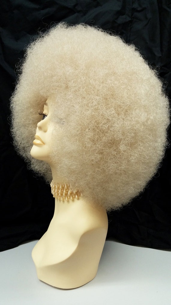 Large white afro wig store