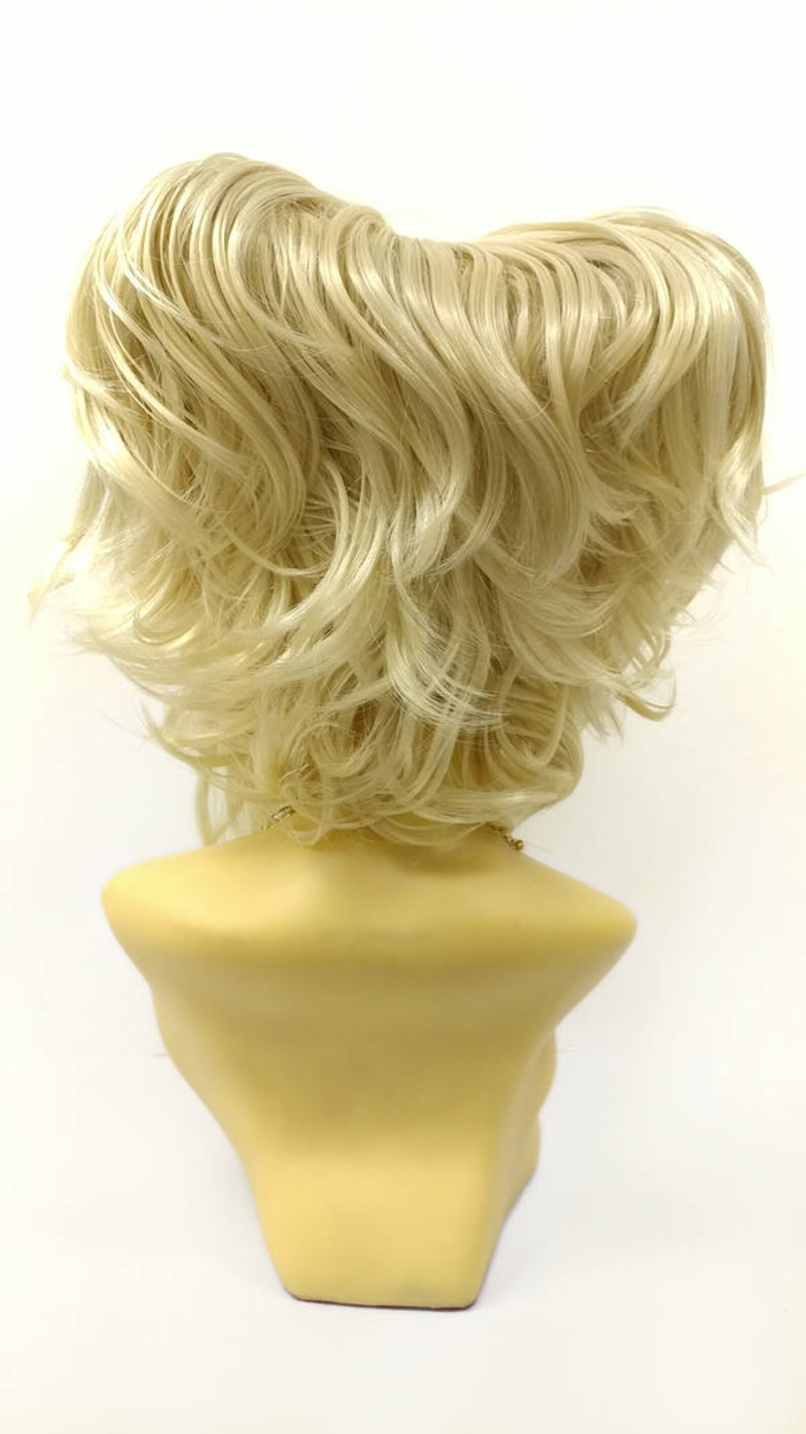 Petite Light Blonde Short Double Pouf Poof Wig. Anime Cosplay | Etsy