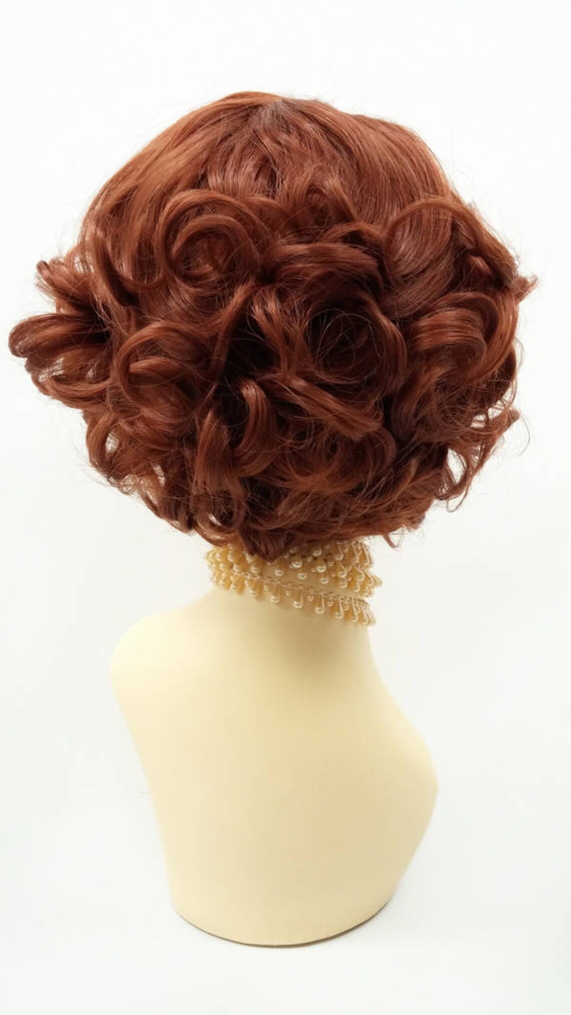 Lace Front Short Bright Auburn Retro Curly Wig. Doris Day - Etsy