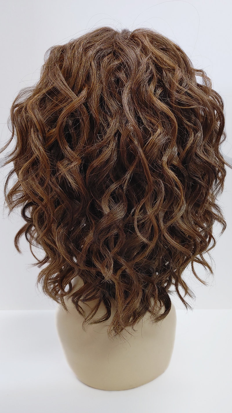 12 Inch Lace Front Brown and Copper Mix Short Wavy Lob Heat - Etsy