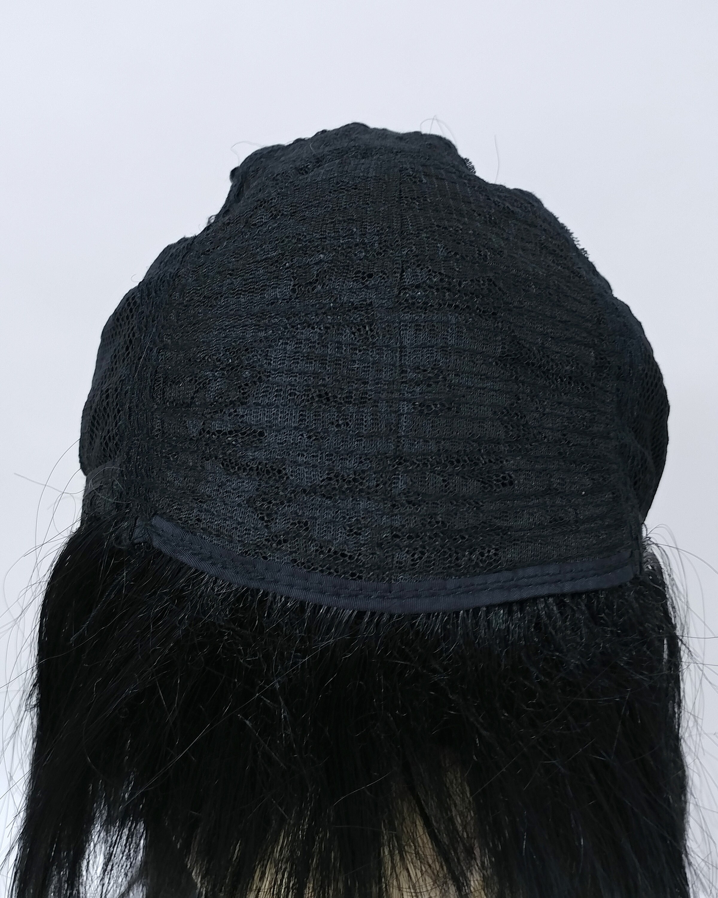 Punk Rock 80s Spiky Costume Wig Black Long Mullet Rockstar Rocker Large ...