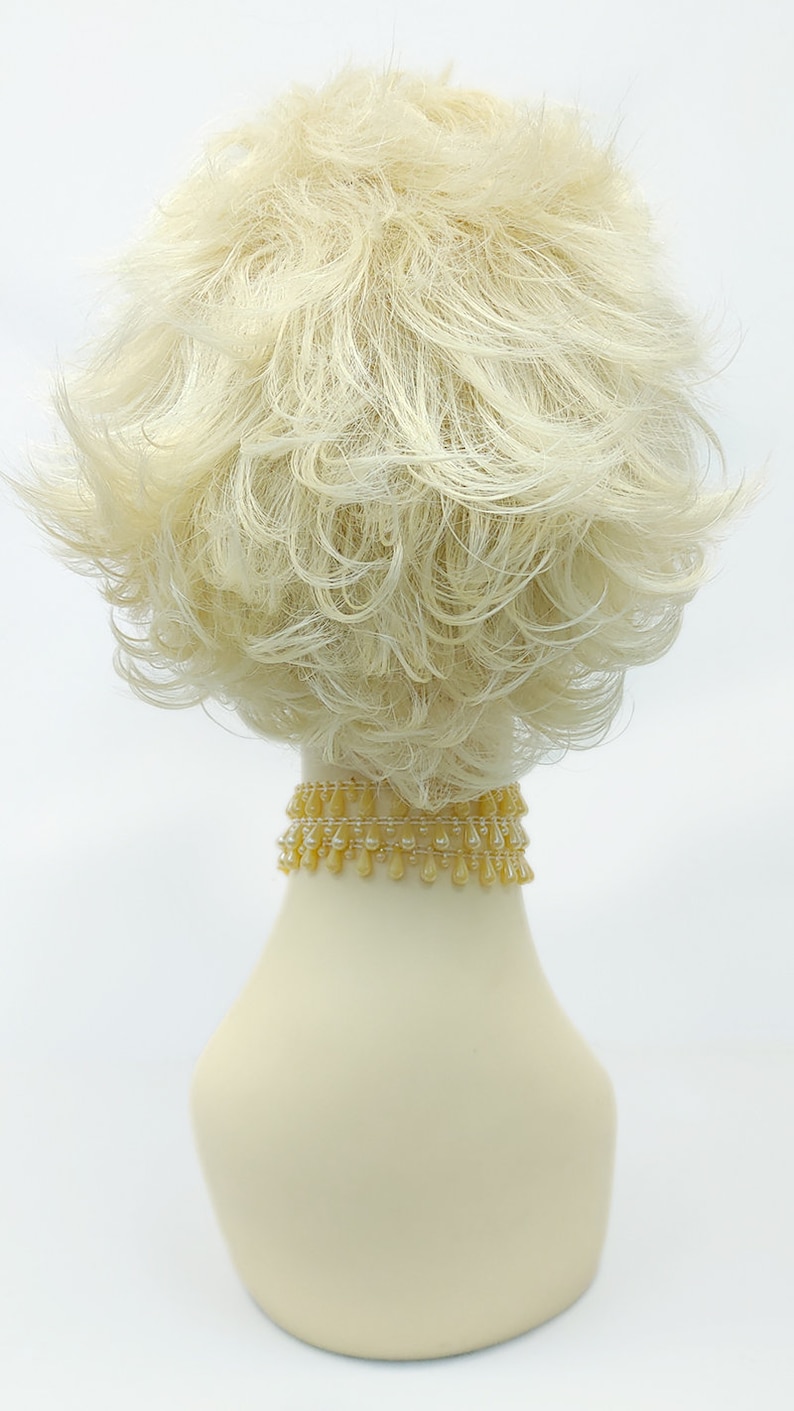 Light Blonde Short Layered Flip Wig With Long Bangs - Etsy