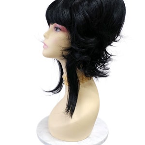 Petite Black Short Double Pouf Poof Wig. Anime Cosplay Wig. Fun Novelty ...