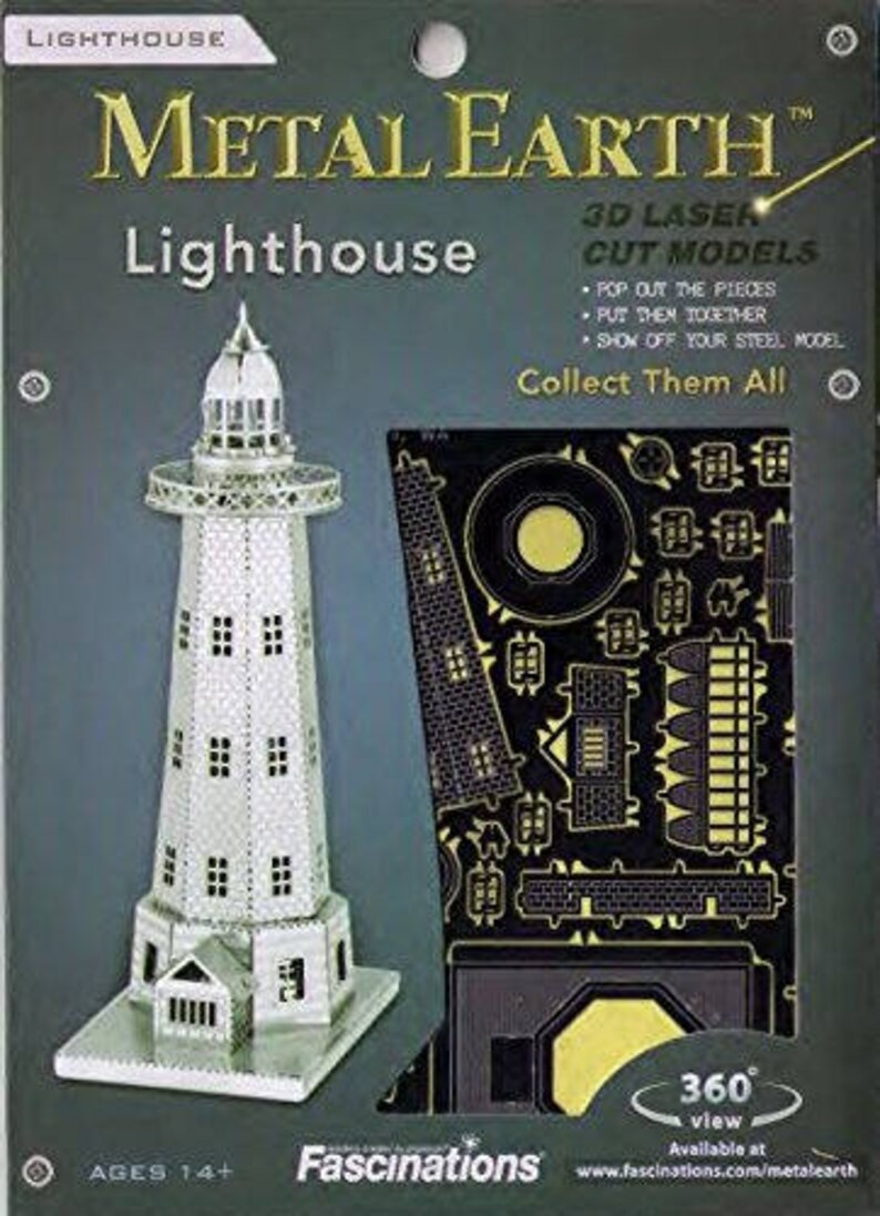 Fascinations Metal Earth Lighthouse 3D Metal Model Kit - Etsy