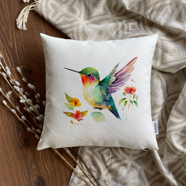 Hummingbird Pillow - Etsy