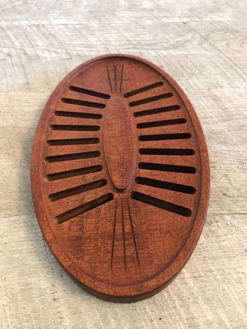 Handcrafted Wooden Trivet: Modern Art Deco Design, Natural Finish - Etsy