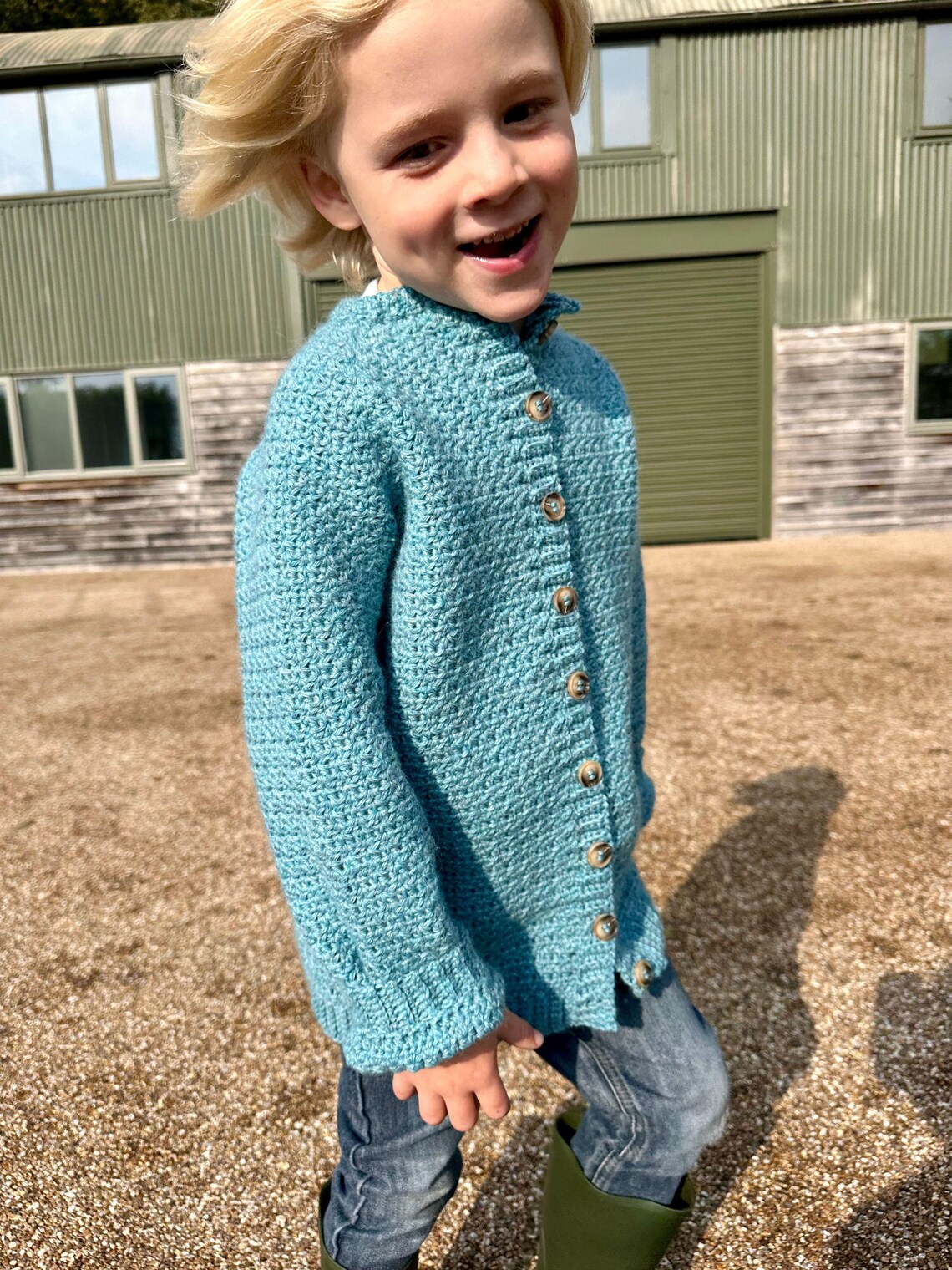 The Damien Cardigan Pattern | Boys Crochet Cardigan Sweater | Instant ...