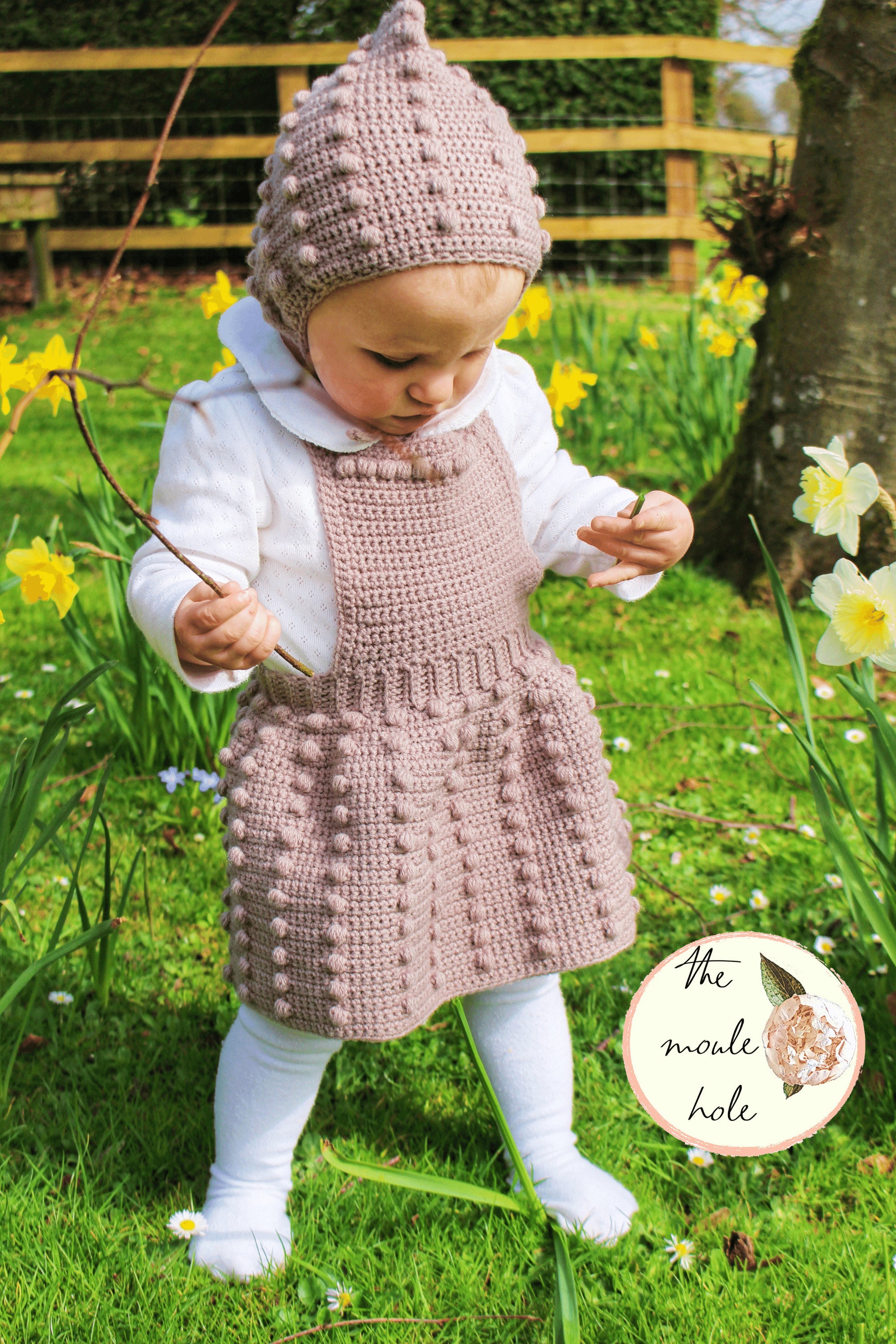 CROCHET PATTERN PDF- Dottie Bonnet, Crochet Bonnet, Crochet Baby Hat ...