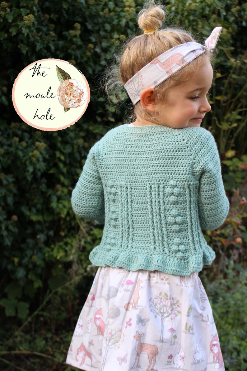 CROCHET PATTERN Pdf-minty Mint Cardigan/girls Crochet - Etsy