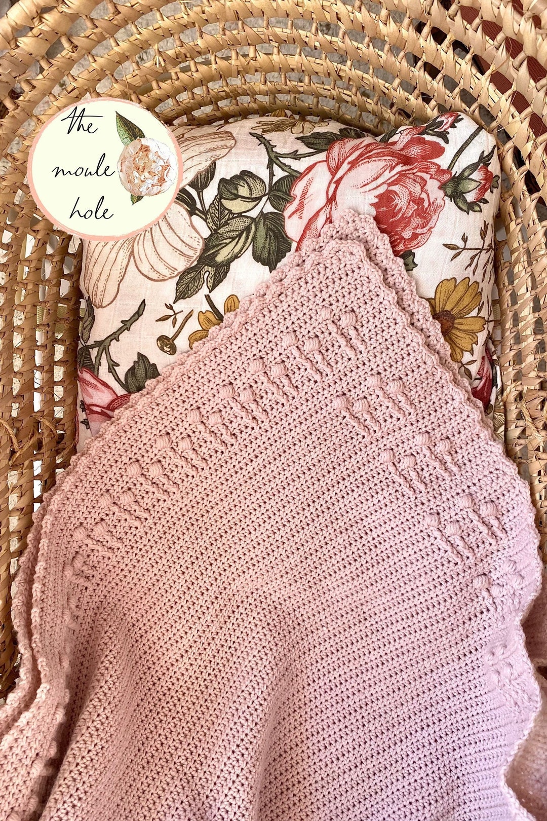 Meadow Blanket Crochet Pattern: Easy Baby Blanket Tutorial (PDF) - Etsy