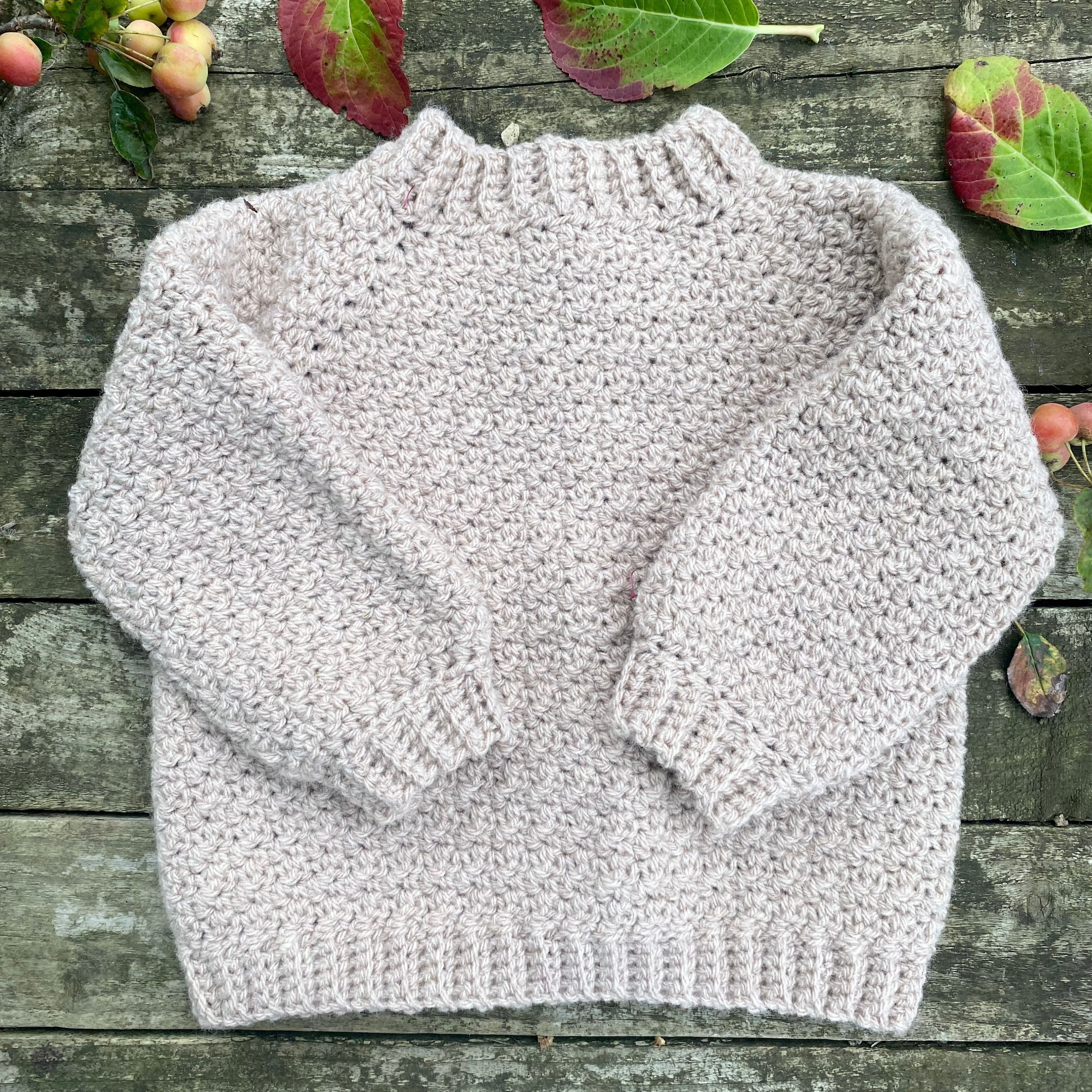 Cotswold Sweater Crochet Pattern: Baby Pullover (PDF) - Etsy