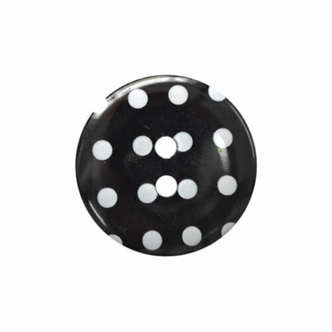 Round Dotty Fine Style Buttons All Sizes Choice of Colours - Black X 50 ...