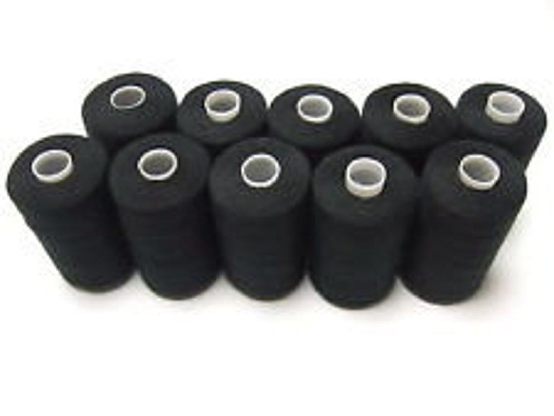 Superstitch 500 Yards Single Reel Sewing Machine Polyester Thread Black ...