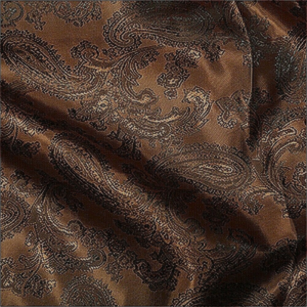 Chocolate (17) Paisley Dress Lining Fabric Quality Jacket & Dress ...