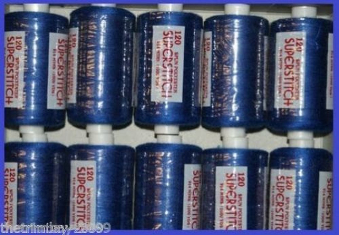 120s Sewing Machine Polyester Thread 1000 Yard Royal Blue - Etsy Australia
