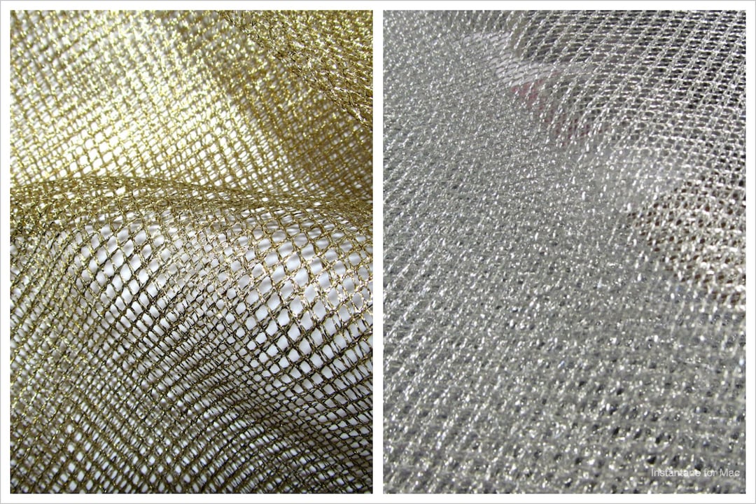 Gold & Silver Metallic Tulle Netting Dress Fabric 150cm Wide - Etsy