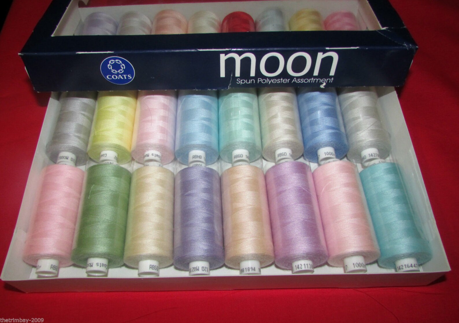 Coats Moon Asst L 120s Sewing Machine Polyester Thread Cotton 1000 ...