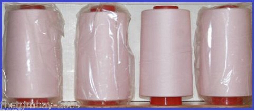 Light Pink Overlocking Sewing Machine Polyester Thread Four 5000 Yard ...