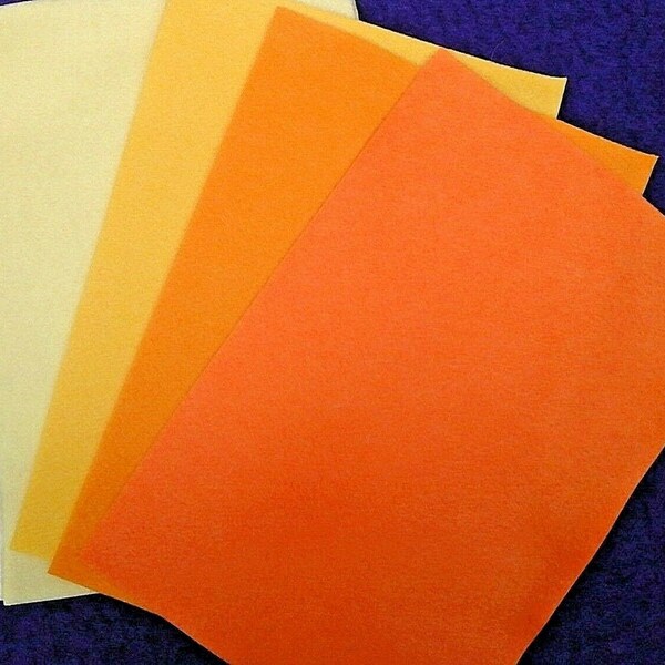 Orange Felt Hat - Etsy