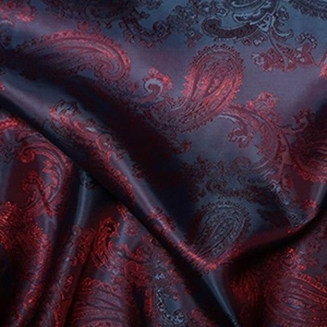 Col 30 Paisley Dress Lining Fabric Quality Jacket & Dress Lining ...