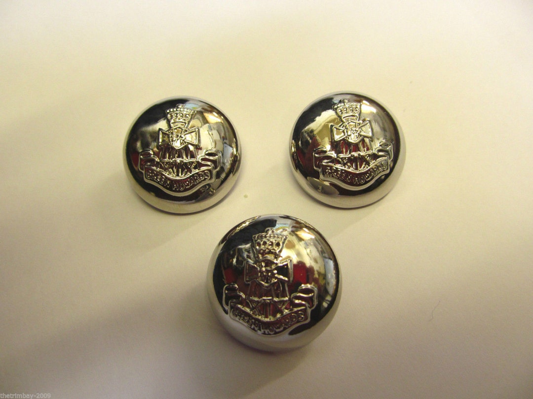 5 X 25mm Silver Coloured Military Shank Buttons - Etsy