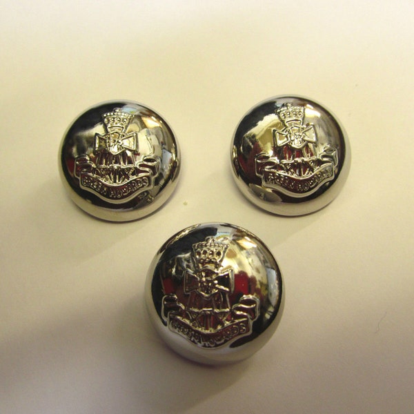 Silver Military Buttons - Etsy