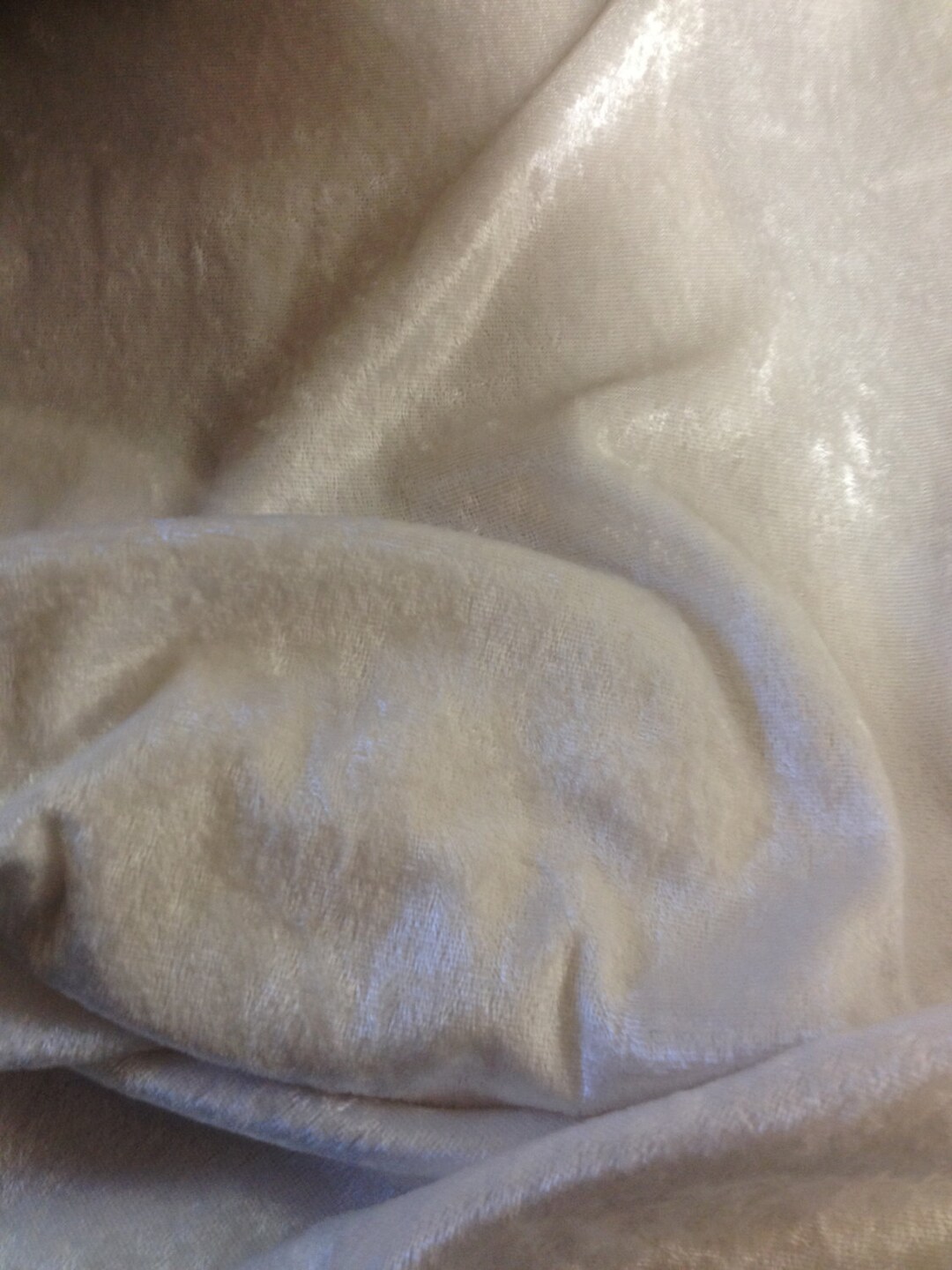 Ivory Crushed Velvet Fabric Craft Stretch Velour 150 Cm Wide - Etsy