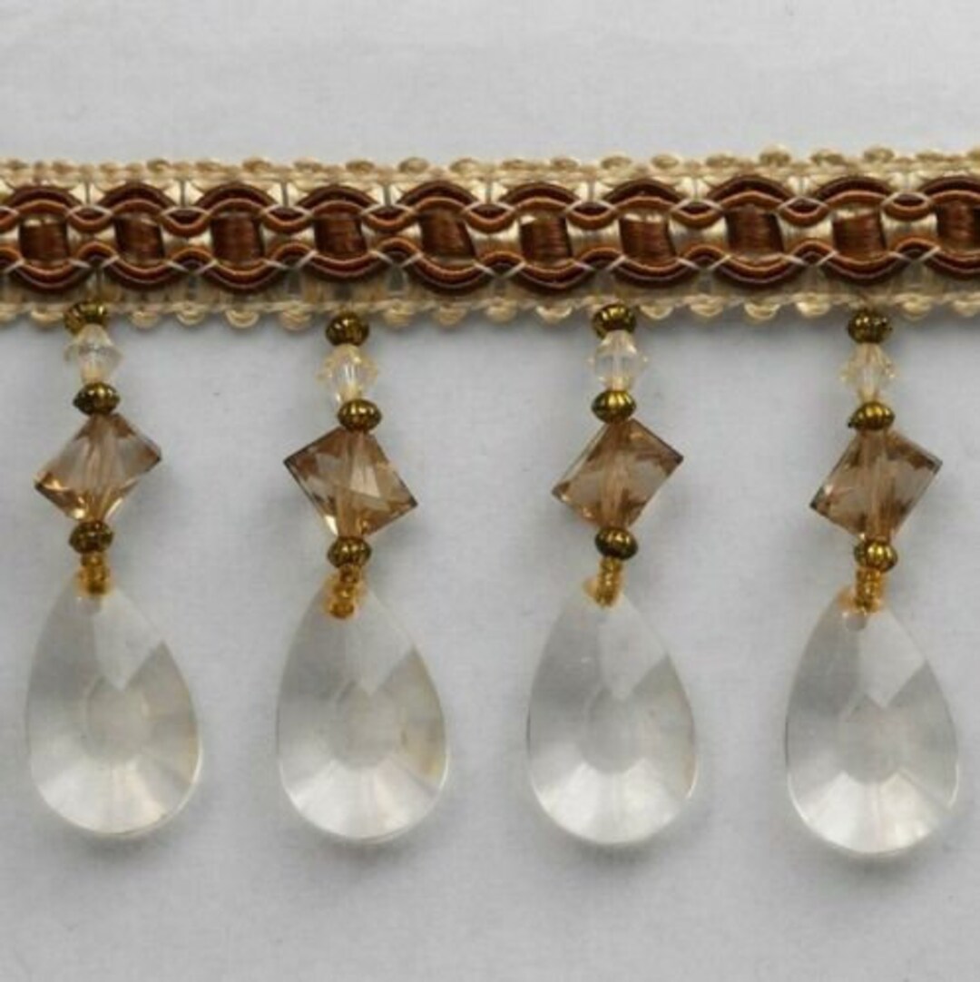 Swiss Winter Beaded Curtain Blind Trimming - Etsy