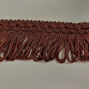 Looped 5 Cm Fringe & Decorative Gimp Braid Furnishing Trimming All ...