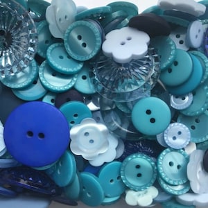 Assorted Mixed Buttons Arts Crafts Sewing Card Making X10 Colours ...