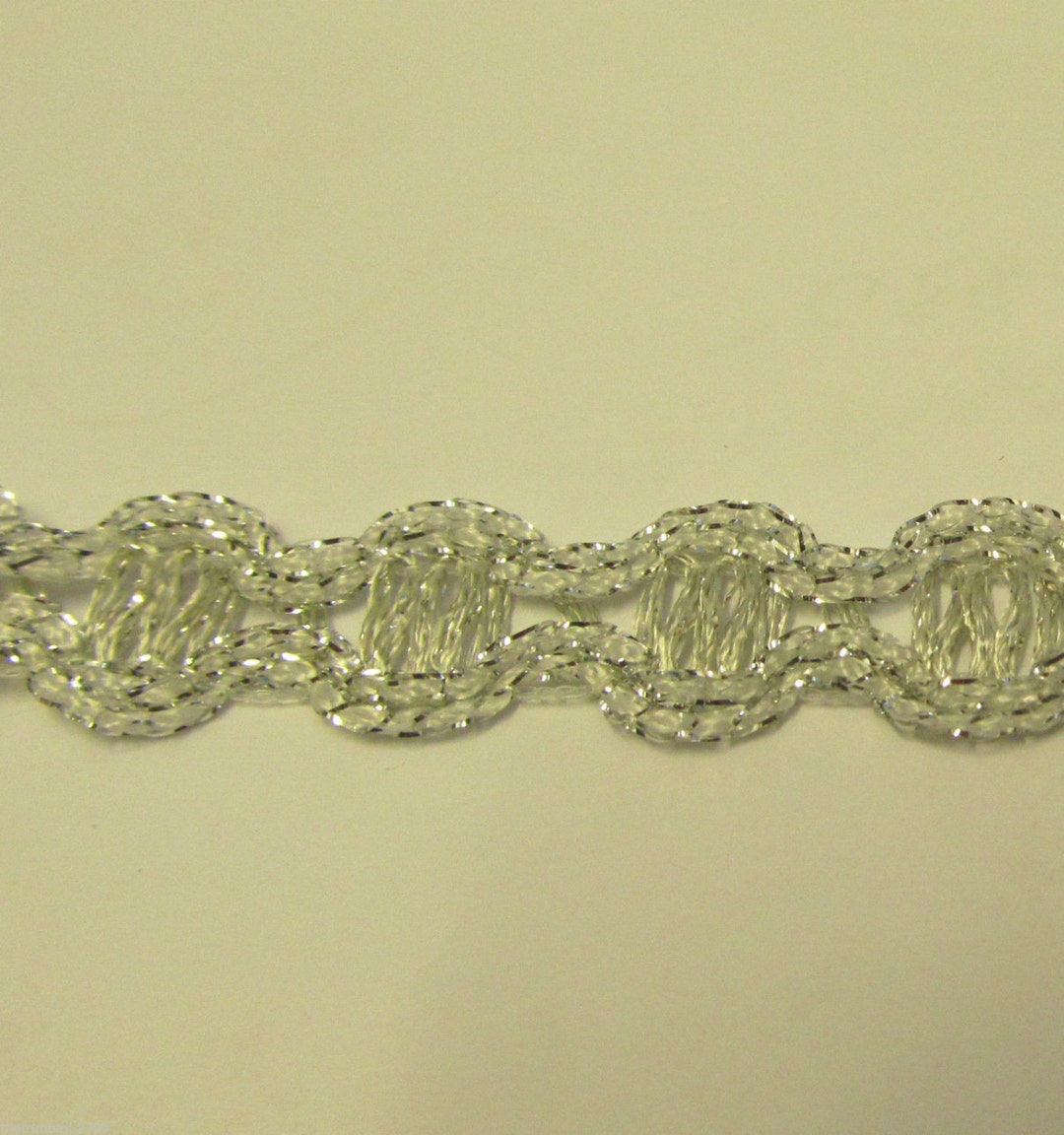 Metallic Silver Designer Braid/gimp/trim Craft/haberdashery -sy05 - Etsy