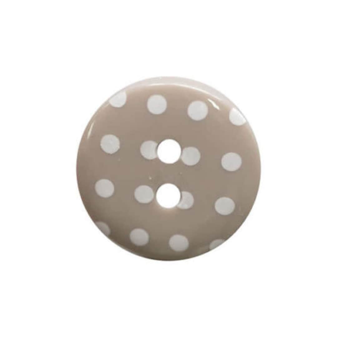 Round Dotty Fine Style Buttons All Sizes Choice of Colours - Brown X 10 ...