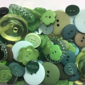 Assorted Mixed Buttons Arts Crafts Sewing Card Making X10 Colours ...